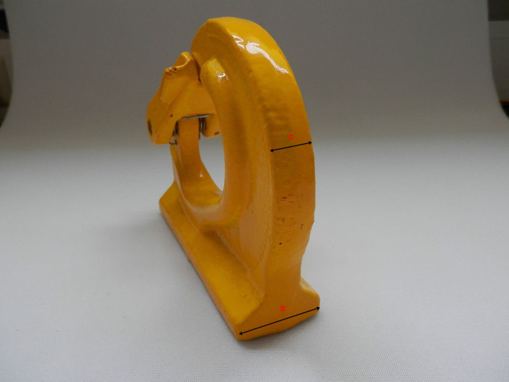 Anschweißhaken Baggerhaken Haken f. Schaufel Radlader Minibagger ...